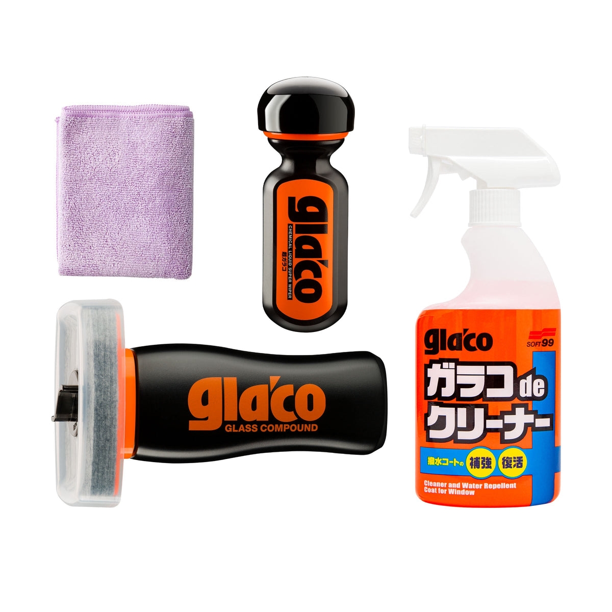 Ultra Glaco Set, comprehensive window protection kit – Soft99 Shop EU
